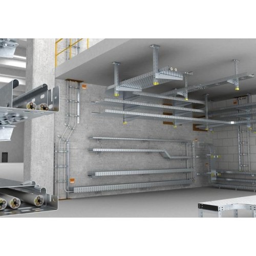 Jgheab metalic perforat 75x100 Zamet